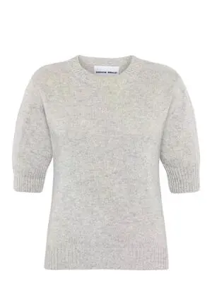 EMERSON RENALDI Short-sleeve Crew Neck Sweater - Grey