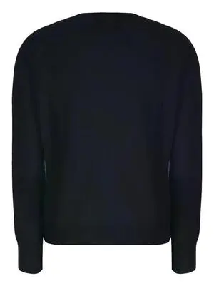 VANISÈ V-neck Ribbed-trim Sweater - Blue