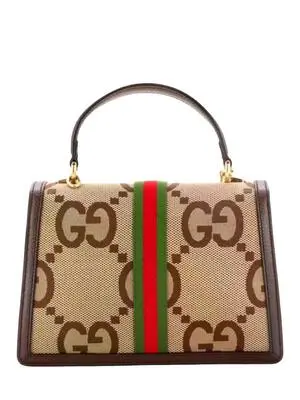 Gucci Ophidia Jumbo Gg Canvas Small Crossbody Bag - Brown