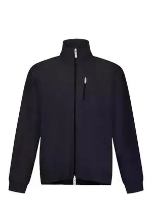 Herno High-neck Zip-up Sweatshirt - Black