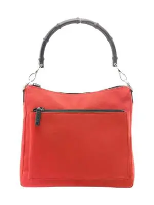 Gucci Bamboo Shoulder Bag - Red