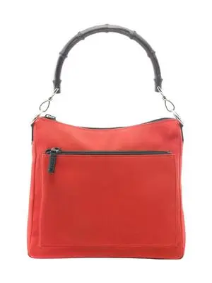 Gucci Bamboo Shoulder Bag - Red