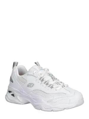 Sketchers D'lites 4.0 Fresh Diva Chunky Sole Sneakers - White