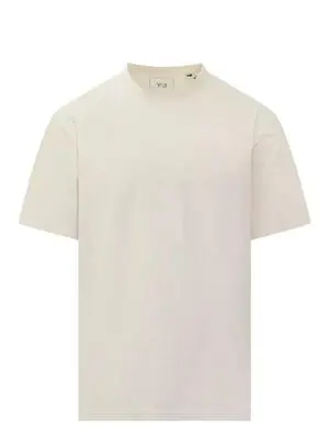 Y3 Logo-detail Short-sleeve T-shirt - Neutrals