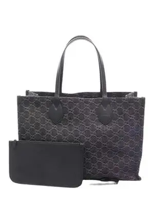 Gucci Gucci Ophidia GG Denim Tote Bag Grey