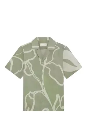 Frescobol Carioca Roberto Floral-print Shirt - Green