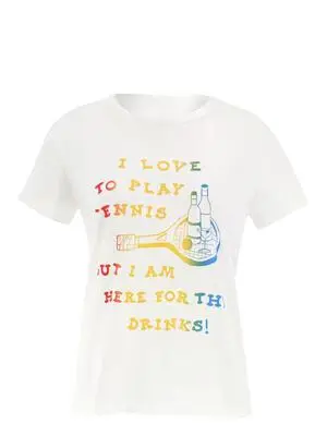 MOTHER Boxy Graphic T-shirt - White