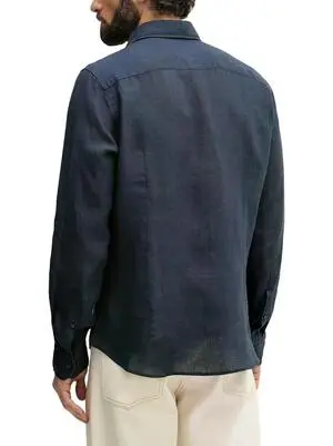 JOOP! Pai Spread-collar Button-up Shirt - Blue