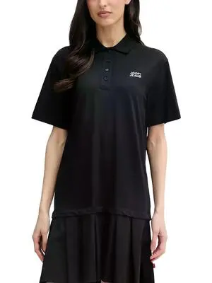 JOOP! Tadena Pleated-skirt Mini Polo Dress - Black