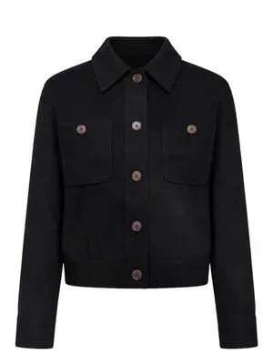 VINCE Vince Button-Up Chest-Pocket Jacket