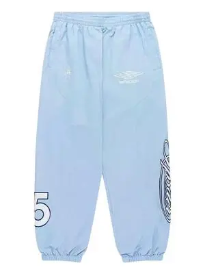 SP5DER Script Warm Up Logo-embroidered Track Pants - Blue