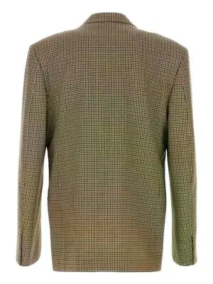 GUCCI Check-pattern Embroidered Blazer