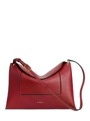 WANDLER Penelope Grainy Cross Body Bag - Red