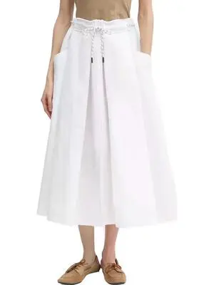 BENETTON Benetton Midi Skirt With Drawstring Waist