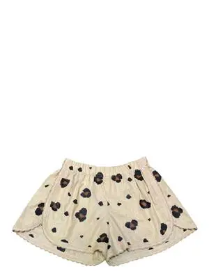 ORSINA Animal Print Lace-trim Shorts - Neutrals