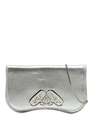 Alexander McQueen Mini The Seal Chain Clutch Bag - Silver