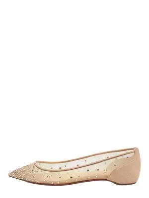 CHRISTIAN LOUBOUTIN Pointed-toe Ballet Flats - Neutrals