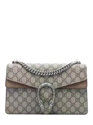 Gucci Gg Supreme Dionysus Shoulder Bag - Neutrals