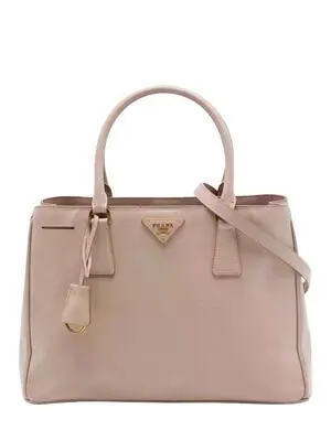 Prada Saffiano Lux Galleria Satchel - Pink
