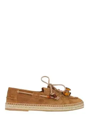 AQUAZZURA Aquazzura Beaded Suede Espadrilles