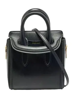 Alexander McQueen Heroine Leather Tote Bag - Black