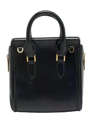 Alexander McQueen Heroine Leather Tote Bag - Black