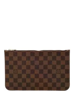 LOUIS VUITTON Damier Ebene Pochette Pouch - Brown