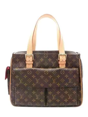 LOUIS VUITTON 2004 Monogram Multipli Cite Tote Bag - Brown