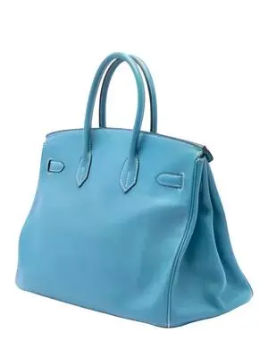 Hermès 2008 Birkin 35 Handbag - Blue