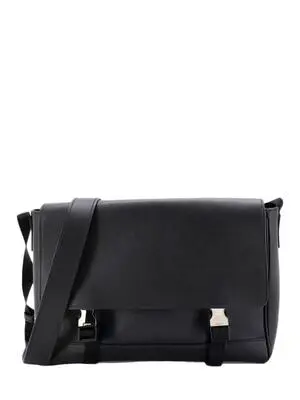 Prada Saffiano Leather Messenger Bag - Black