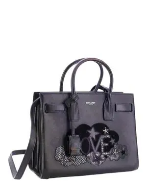SAINT LAURENT Saint Laurent Sac De Jour Bag Patchwork Leather Baby Tote Bag
