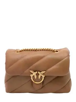 Pinko Love Puff Quilted Crossbody Bag - Brown