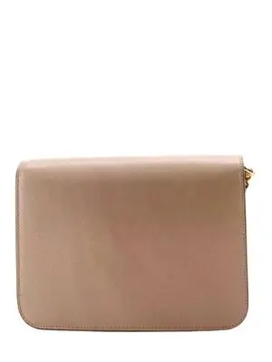 Burberry Mackford Leather And House Check Canvas Small Shoulder Bag - Neutrals