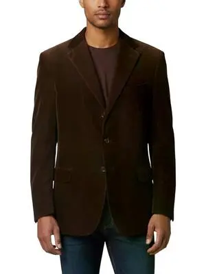 Zegna Corduroy Single-breasted Blazer - Brown