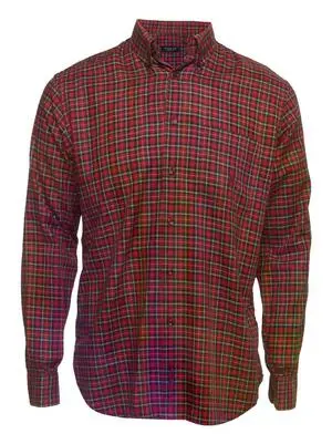 Burberry Plaid Button-down Shirt - Red