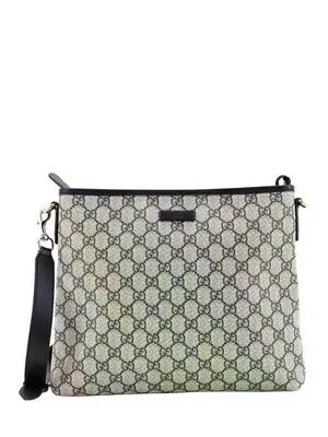 Gucci Gg Coated Canvas Medium Messenger Bag - Blue