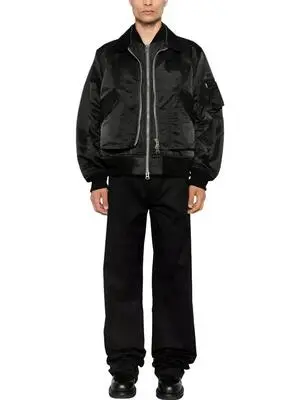 Sacai Long-sleeve Zip-fastening Jacket - Black