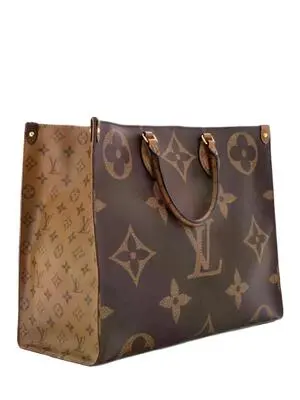 LOUIS VUITTON Onthego Reverse Monogram Giant Gm Tote Bag - Brown