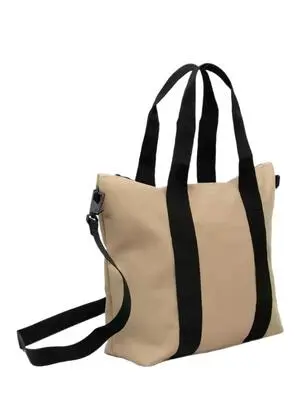 Rains Mini Logo-puller Tote Bag - Neutrals