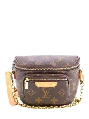 LOUIS VUITTON Monogram Canvas Mini Belt Bag - Brown