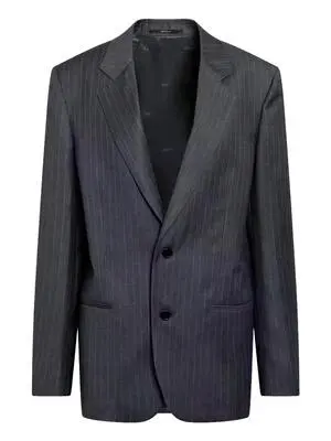 Gucci Single-breasted Pinstripe Blazer - Grey