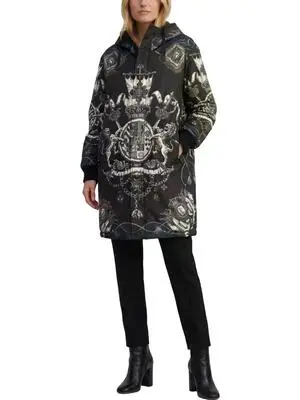 DOLCE & GABBANA Dolce & Gabbana Heraldic Print Hooded Parka