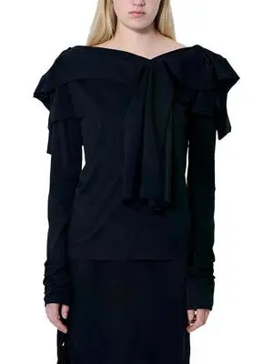 Yohji Yamamoto Long-sleeve Blouse - Black