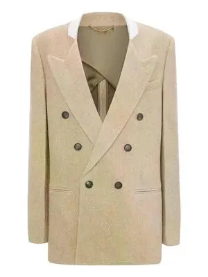 Victoria Beckham Beatrice Double-breasted Blazer - Neutrals