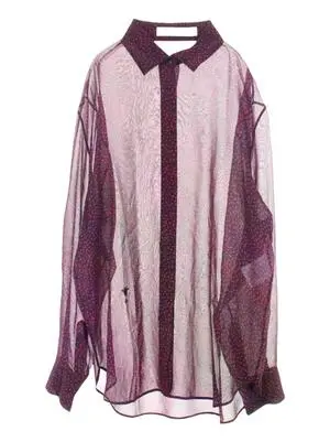 Dior Heart-print Silk Blouse - Blue