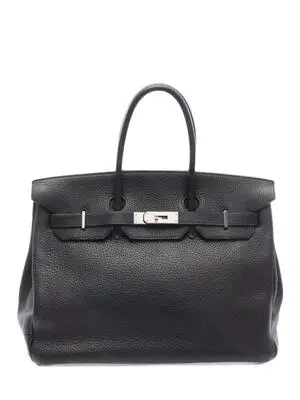 Hermès 2004 35 Birkin Shoulder Bag - Black