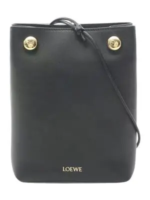 Loewe Pebble Pouch Shoulder Bag - Black