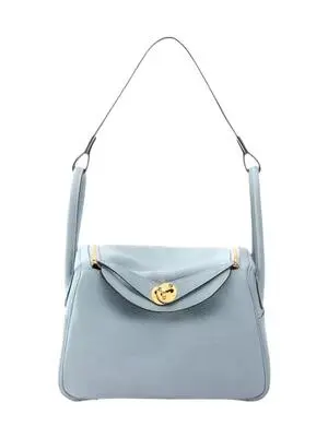 Hermès 26 Lindy Shoulder Bag - Blue