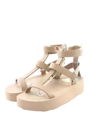 Hermès Enid Leather Sandals - Neutrals