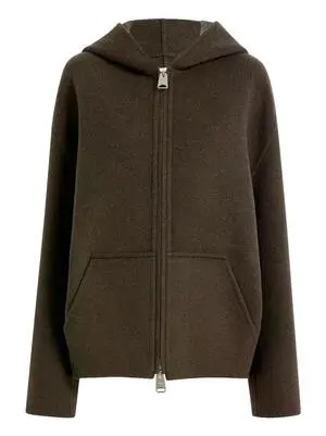 Khaite Khaite Hooded Jacket Brown